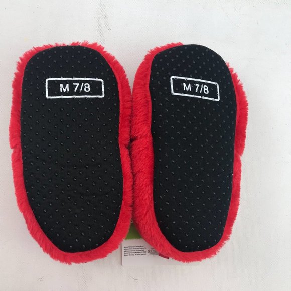 Sesame Street | Shoes | Elmo Sesame Street Puppet Kids Slippers Red ...